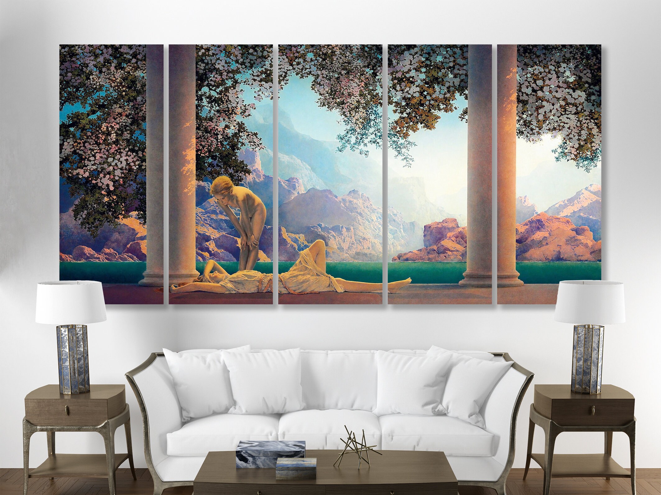 Maxfield Parrish Daybreak Reproduction Canvas Classic Printing - Etsy