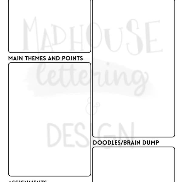 iPad Adhd Note Taking - Etsy