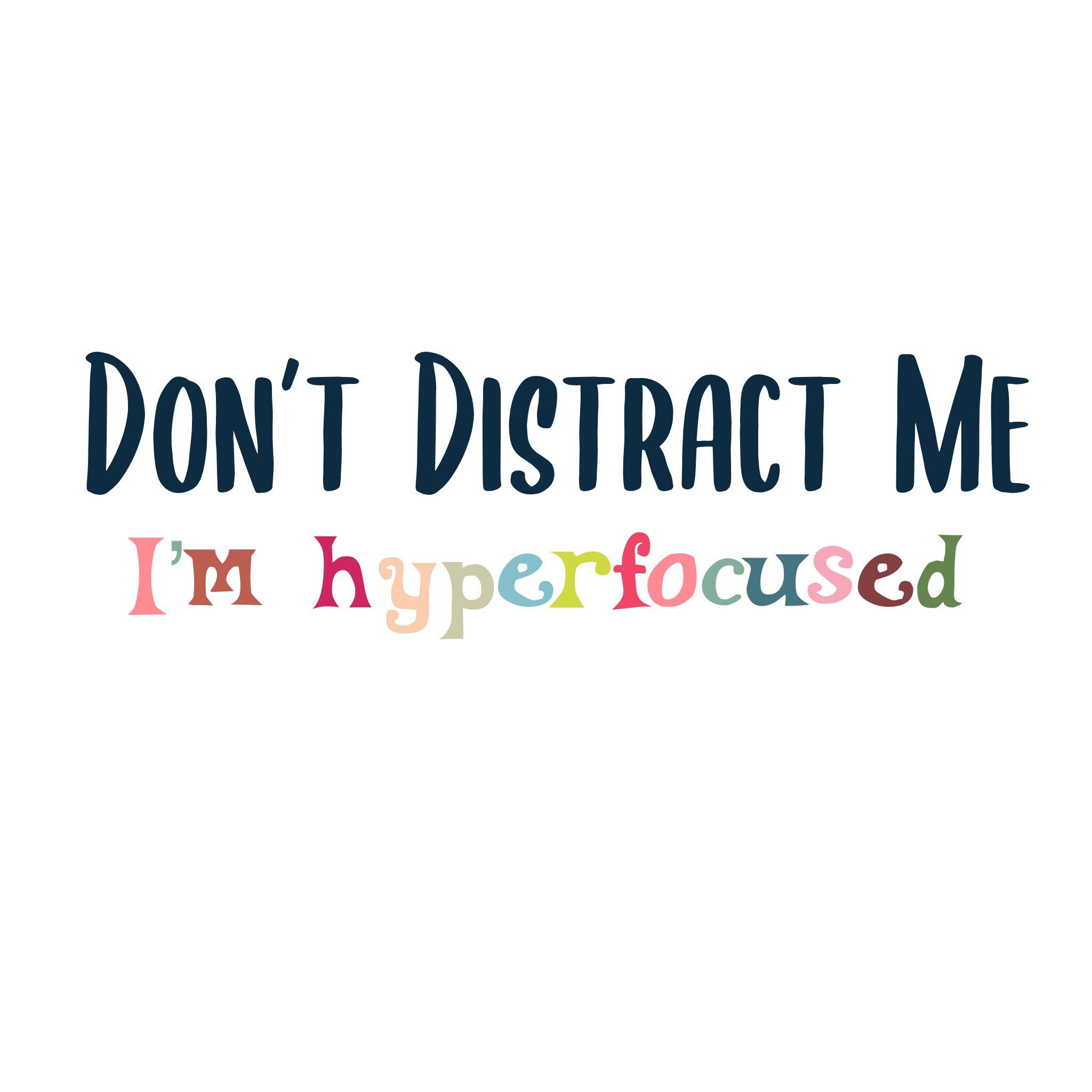 Hyperfocus Funny Stickeradhd Sticker - Etsy