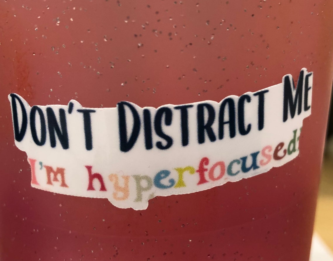 Hyperfocus Funny Stickeradhd Sticker - Etsy