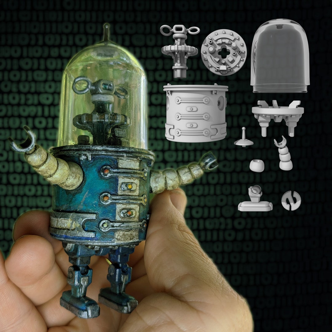 Vic-b1-150 Retro Robot Model Kit - Etsy