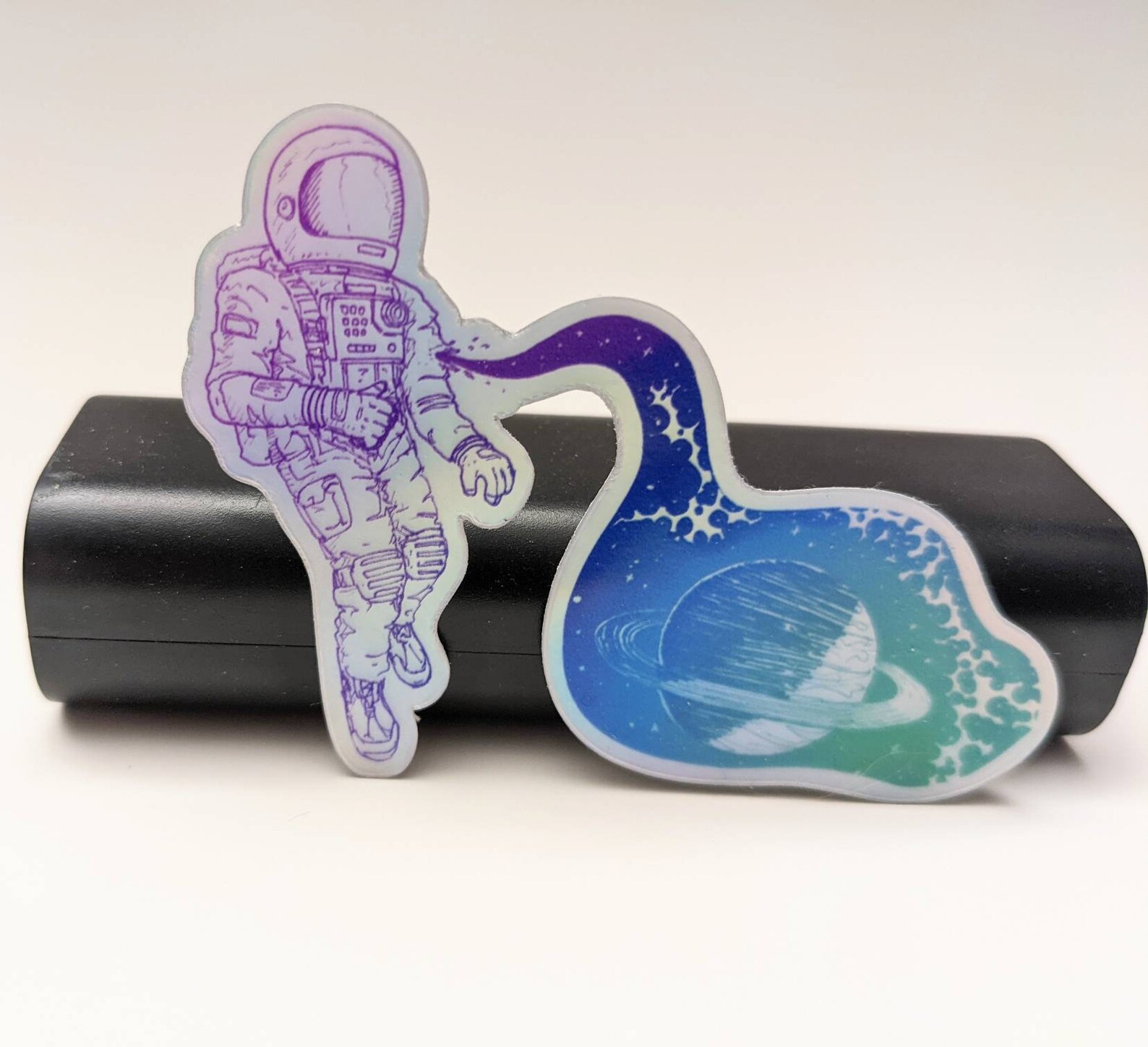 Astronaut Space Leak Sticker Holographic - Etsy