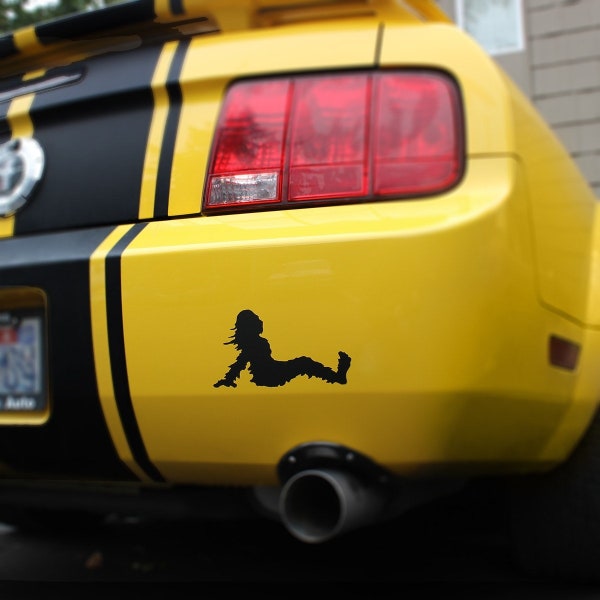 Mudflap Girl Decal Fat Etsy