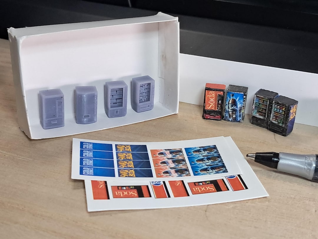 1:150 Scale Vending Machines With Decals (n-gauge) - Etsy