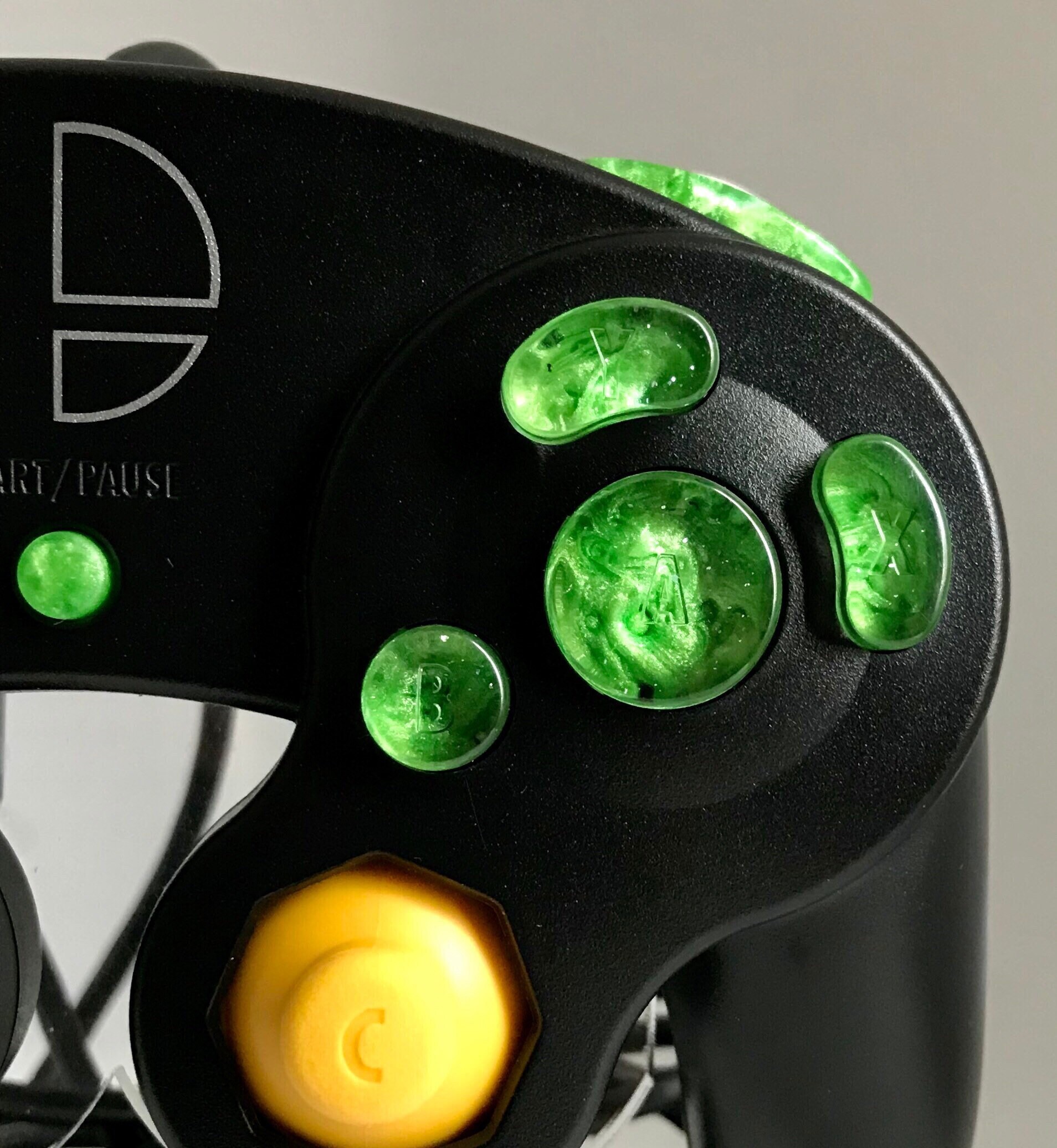 Lime Green Nebula Gamecube Buttons ABXY Z D-pad and Start - Etsy