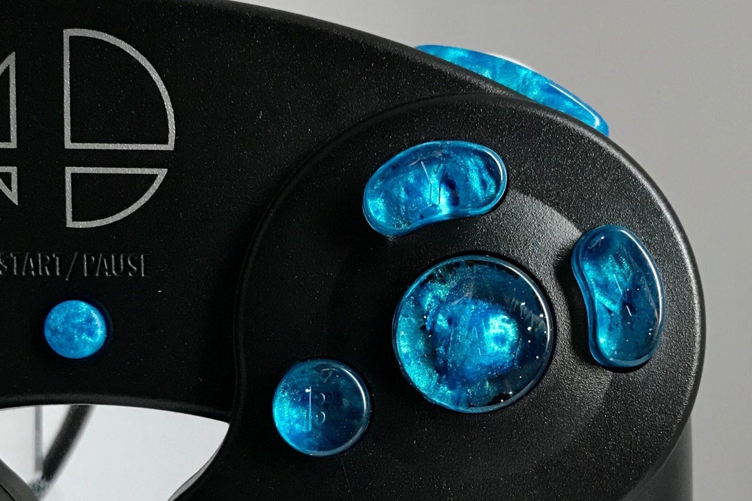 Calm Sea Nebula Custom Gamecube Controller Buttons (ABXY, Z, D-pad, and ...