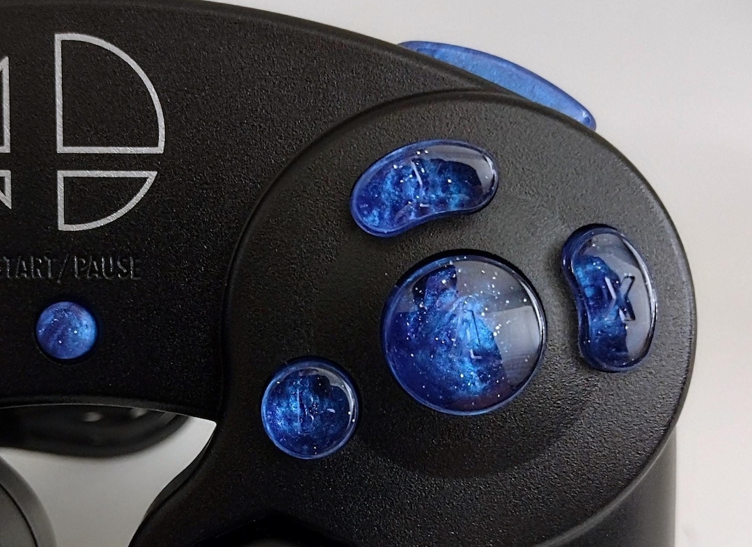 Cosmic Orchid Nebula Custom Gamecube Controller Buttons (ABXY, Z, D-pad ...