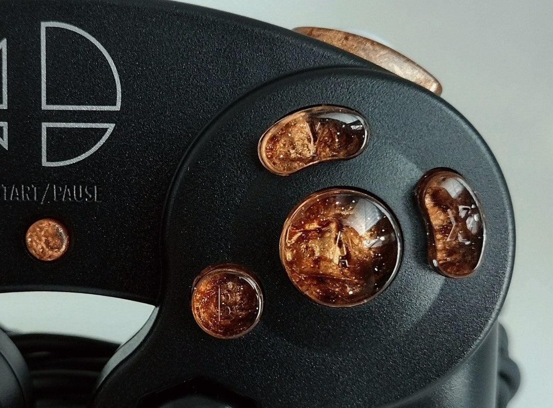 Steampunk Copper Nebula Custom Gamecube Controller Buttons (ABXY, Z, D ...