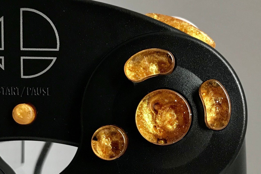 Brilliant Gold Nebula Custom Gamecube Controller Buttons (ABXY, Z, D ...