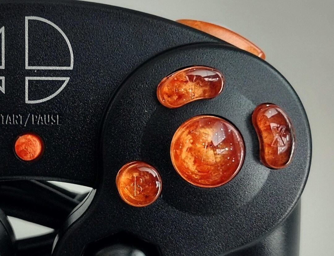 Lava Flare Nebula Custom Gamecube Controller Buttons (ABXY, Z, D-pad ...