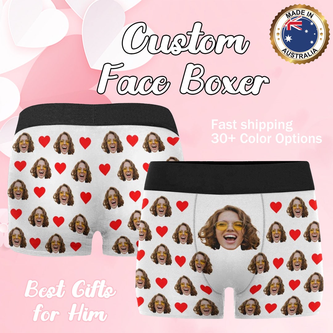 Personalized Face Boxer Briefs Personalized Face Underwear - Etsy