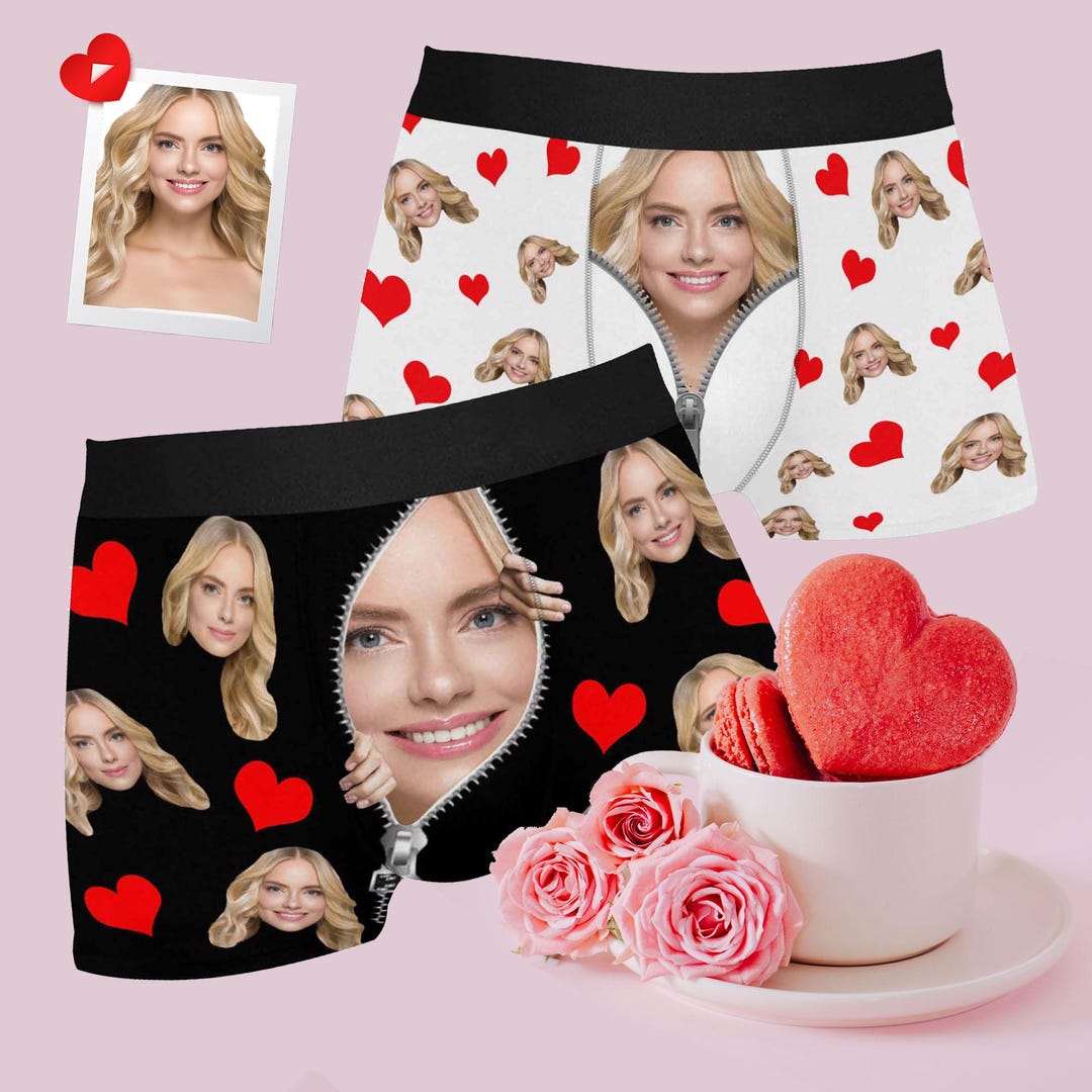 Custom Face Boxer, Custom Boxer With Face, Personalized Boxer for ...