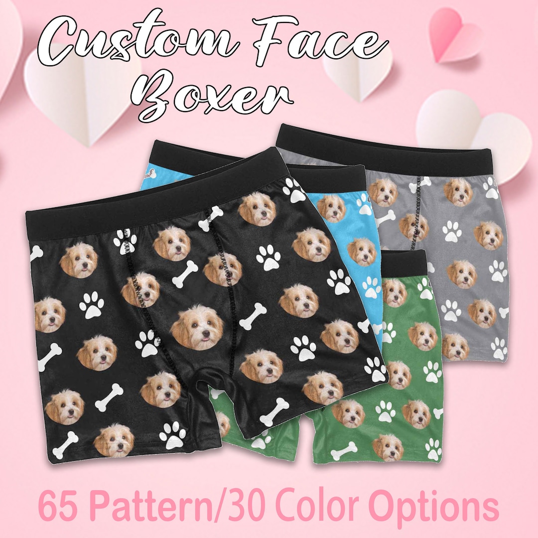 Custom Face Boxers for Men, Personalized Face Underwear Gifts ...