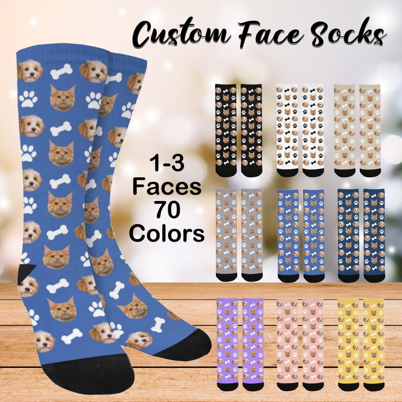 Custom Face Socks - Etsy
