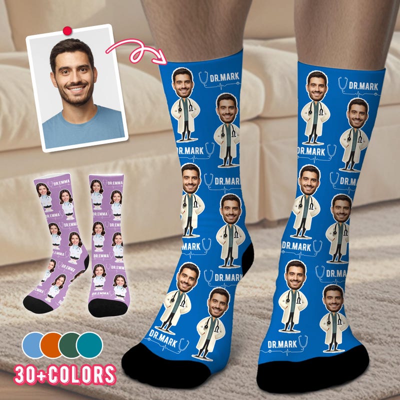 Funny Doctor Socks Men - Etsy