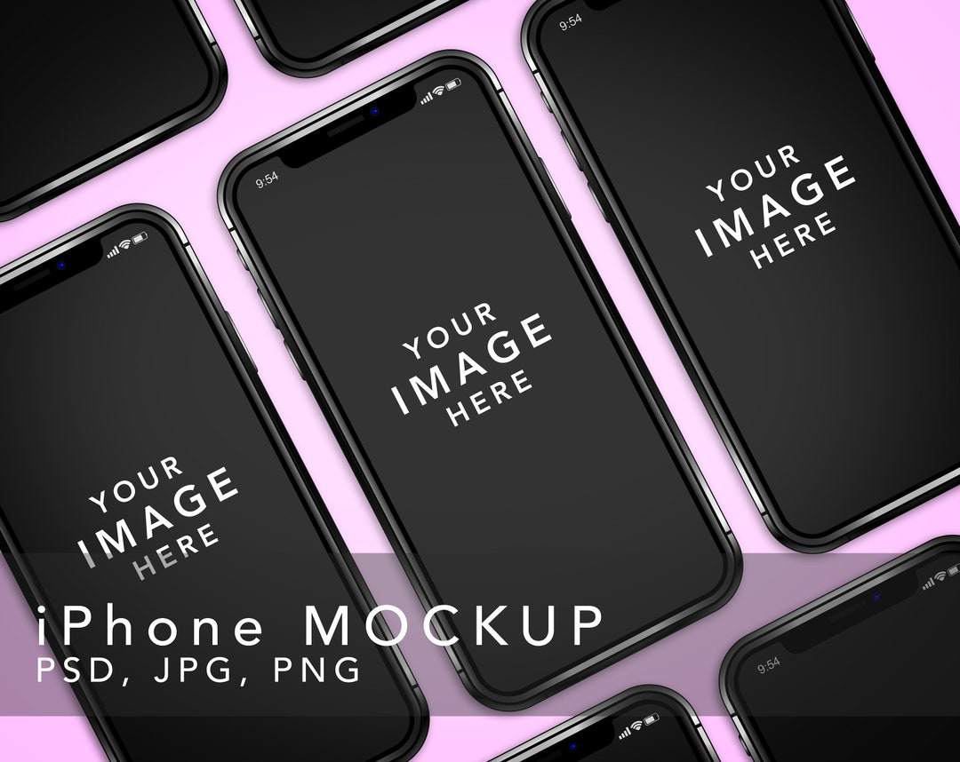 IPhone Mockup PSD - High-quality Digital Template for Graphic Designers ...