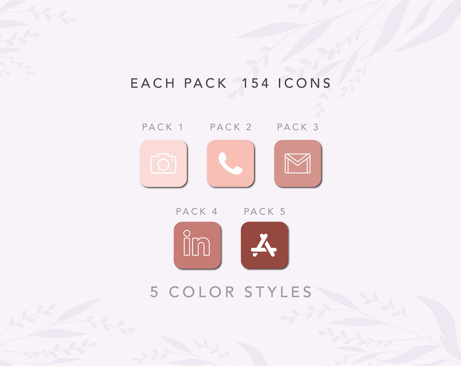 750 Rose Gold iOS 14 15 App Icons Neutral soft rose iPhone - Etsy France