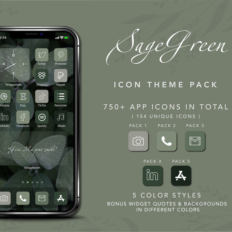 Green App Icons - Etsy