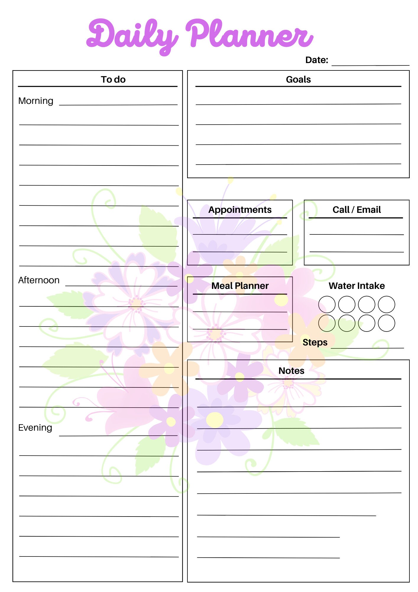 Rapunzel Theme Daily Planner - Etsy