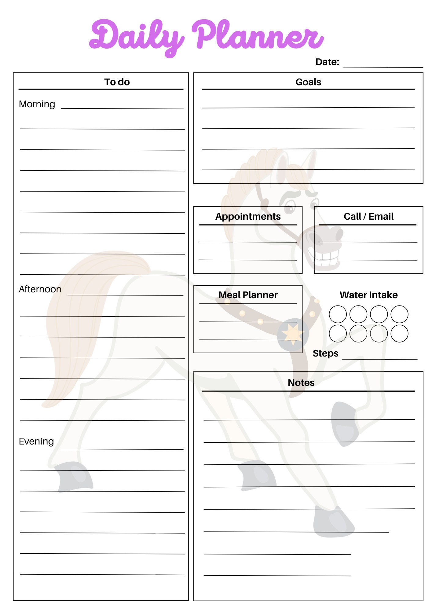 Rapunzel Theme Daily Planner - Etsy