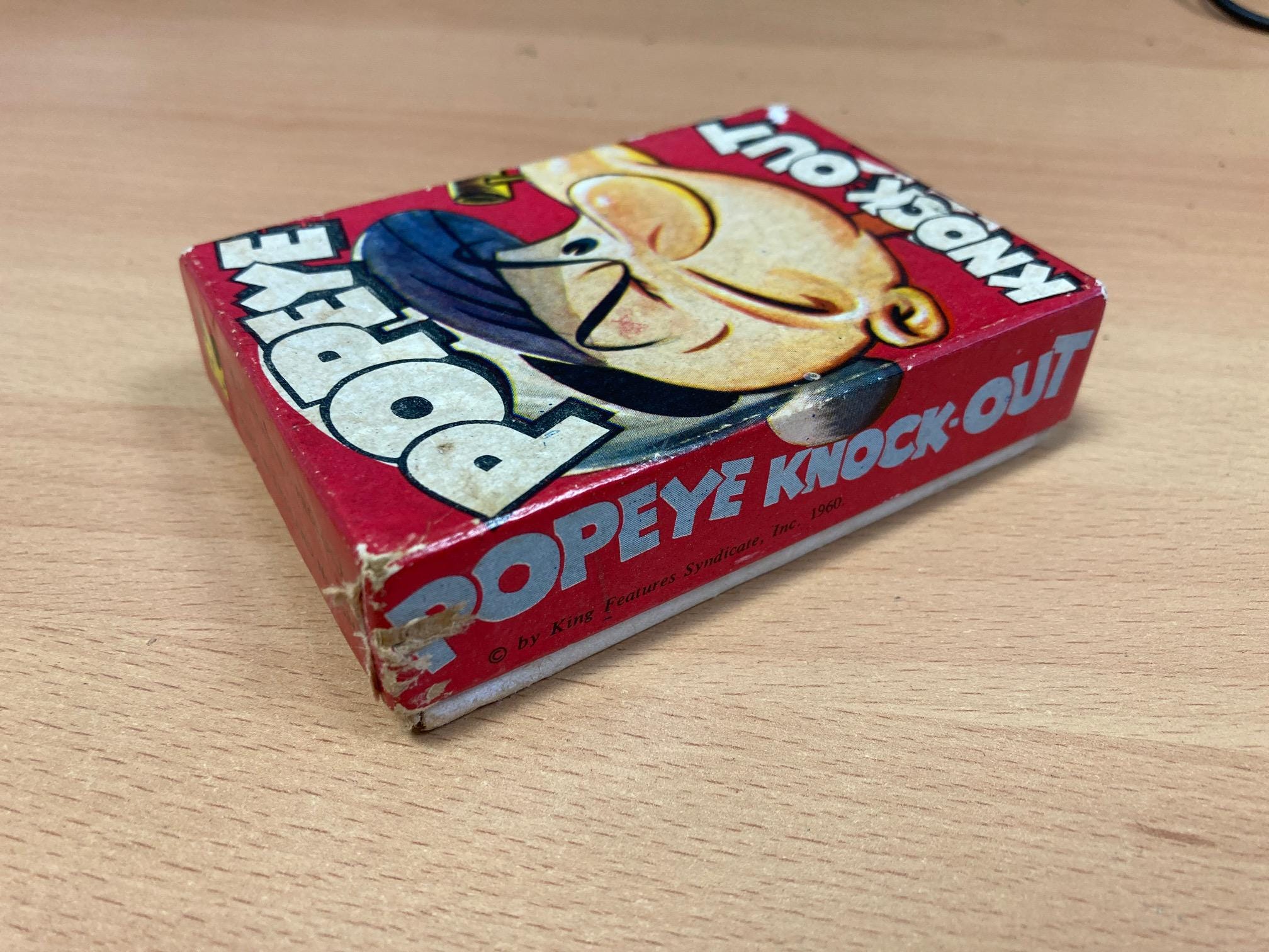 Vintage Popeye Knock Out Playing Card Game by King Features Syndicate 1960 Complete RARE Tower ...