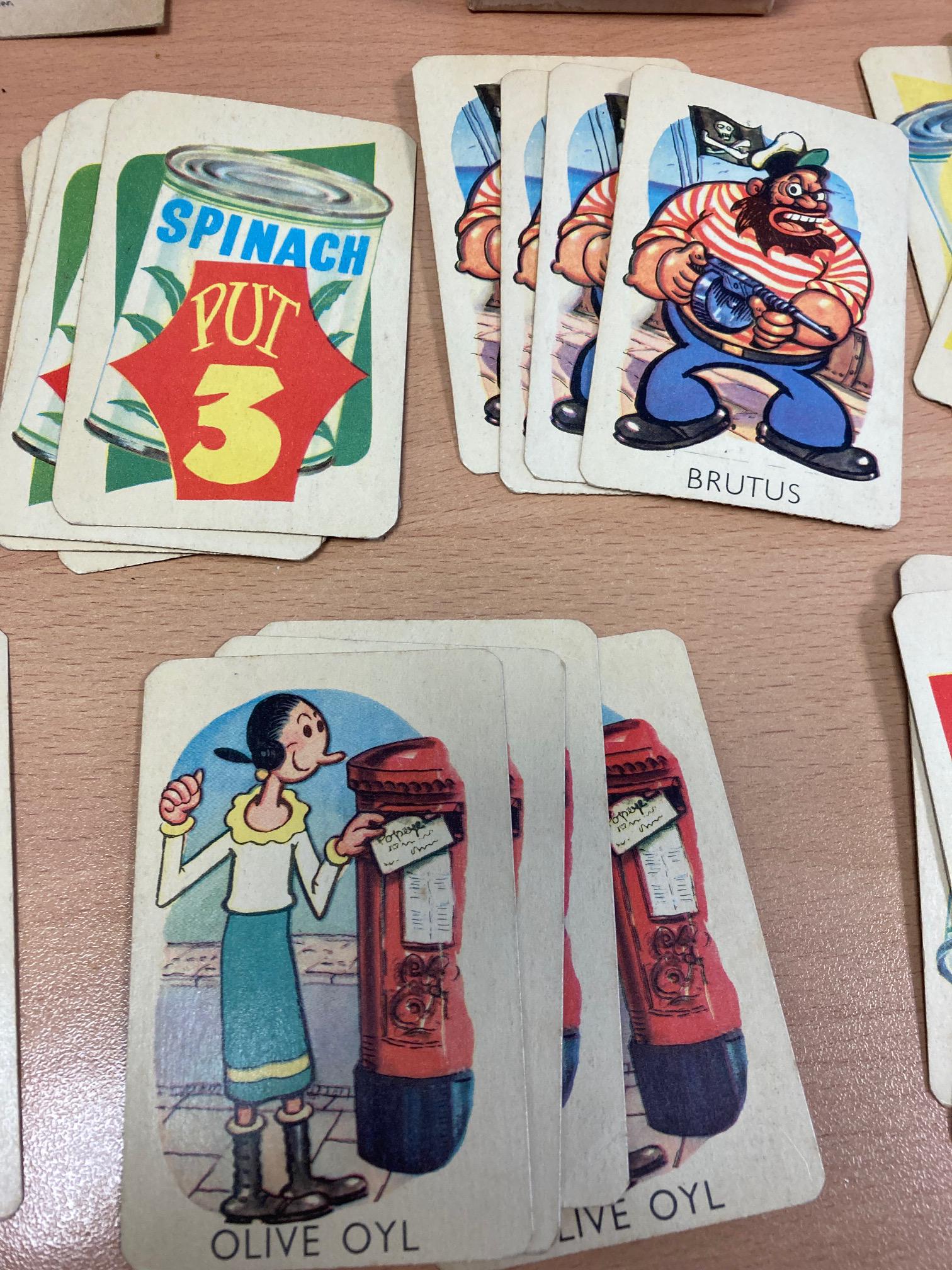 Vintage Popeye Knock Out Playing Card Game by King Features Syndicate 1960 Complete RARE Tower ...