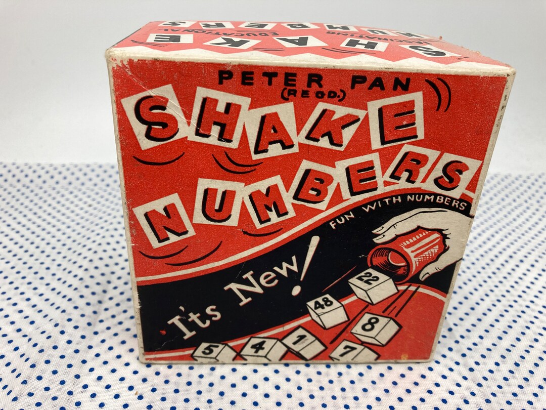 Shake Numbers Educational 1950s Game - Original Vintage Complete - Made ...