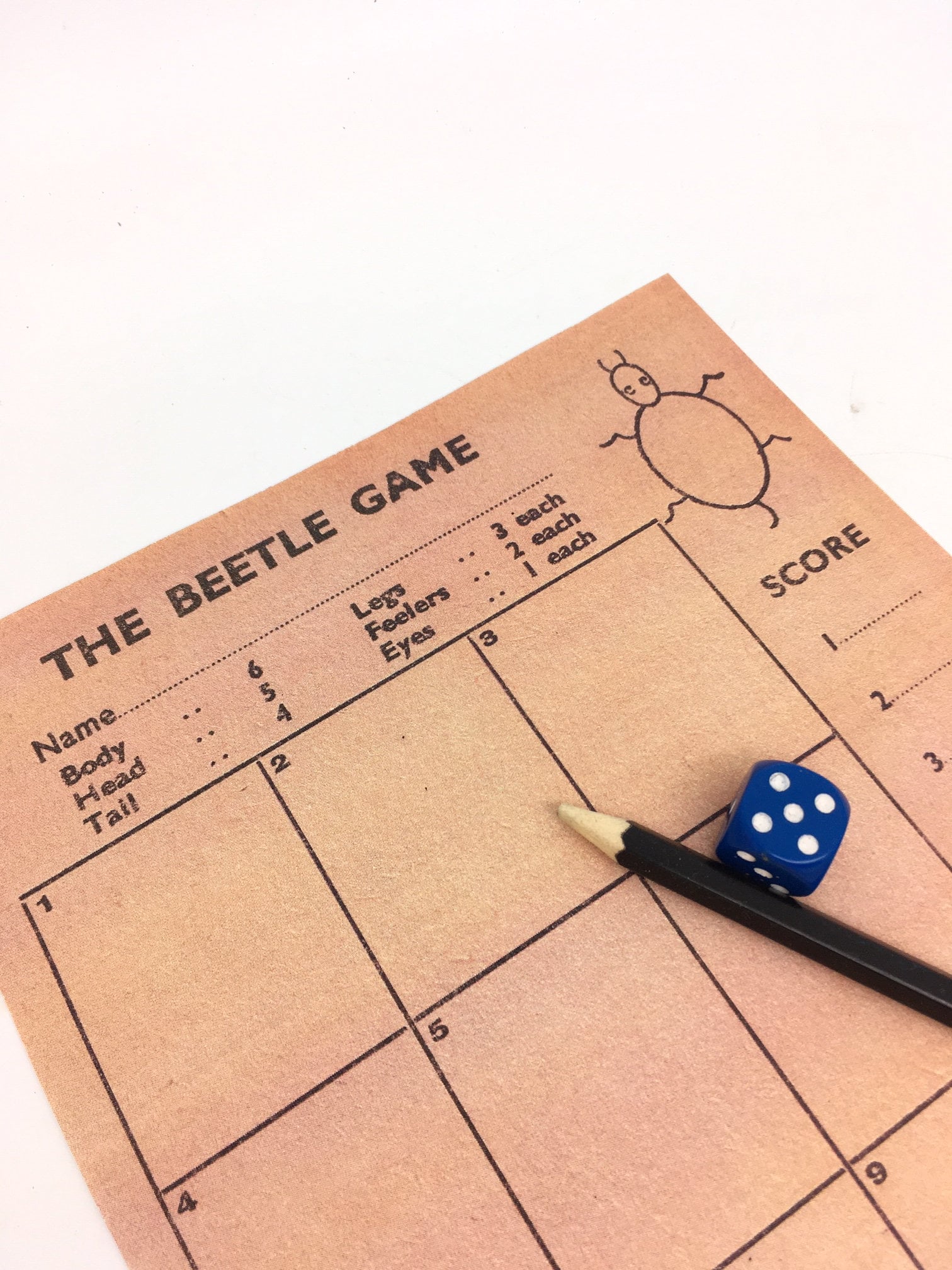 Beetle Drive - Instant Download - Party Parlour Game - Fun 1940s ...