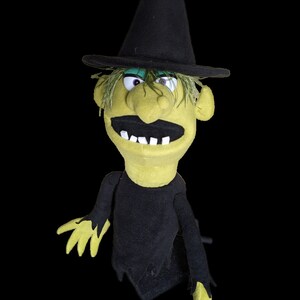 Green Witch Halloween Puppet - Etsy
