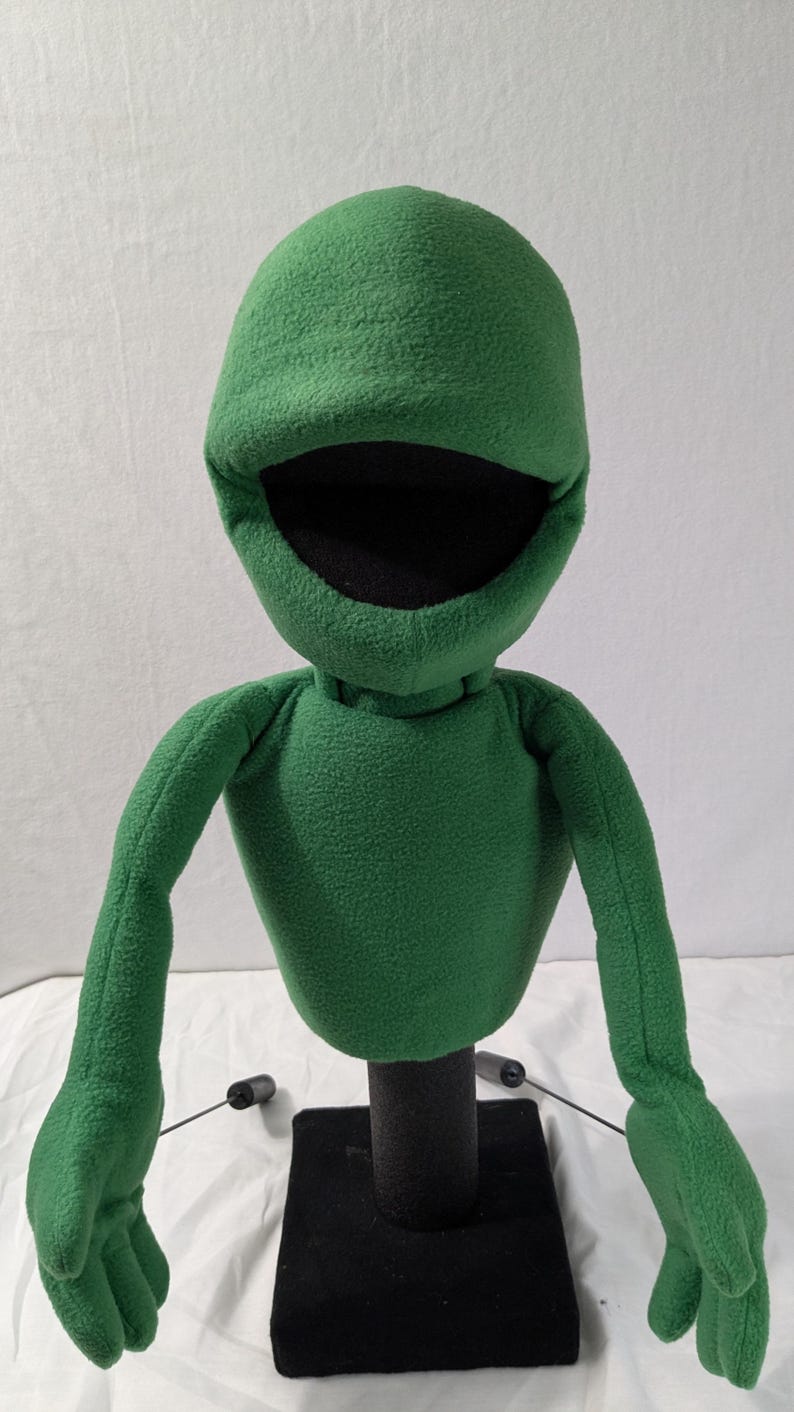 Professional Blank Dark Green Puppet - Etsy