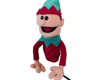 Christmas Elf Puppet Half-body Hand-rod Puppet - Etsy