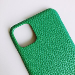 Personalized Pebble Leather iPhone Case: Embossed Initial Monogram - Etsy