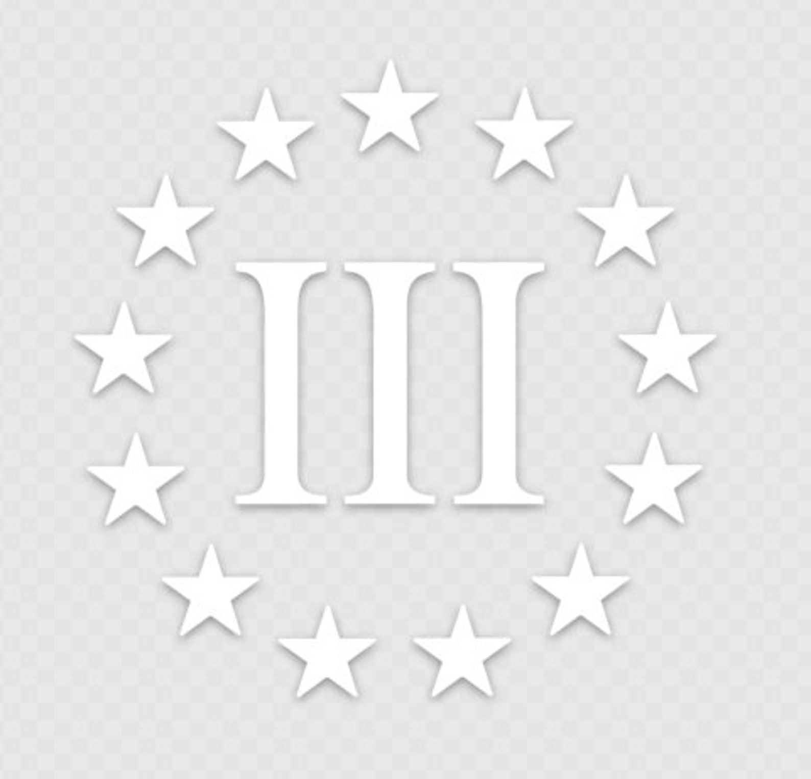 Three Percenter Transfer Sticker | Etsy