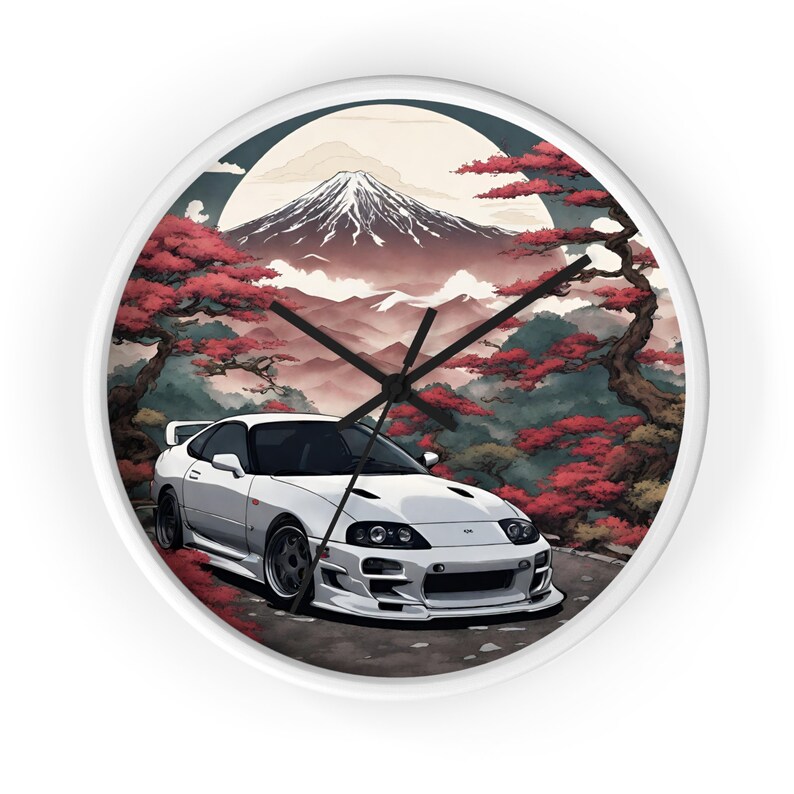MKIV Supra and the Beauty of Japan-wall Clock - Etsy