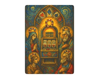 Gothic Surrealist Poker Cards: Cubist Figures, Golden Light - Etsy