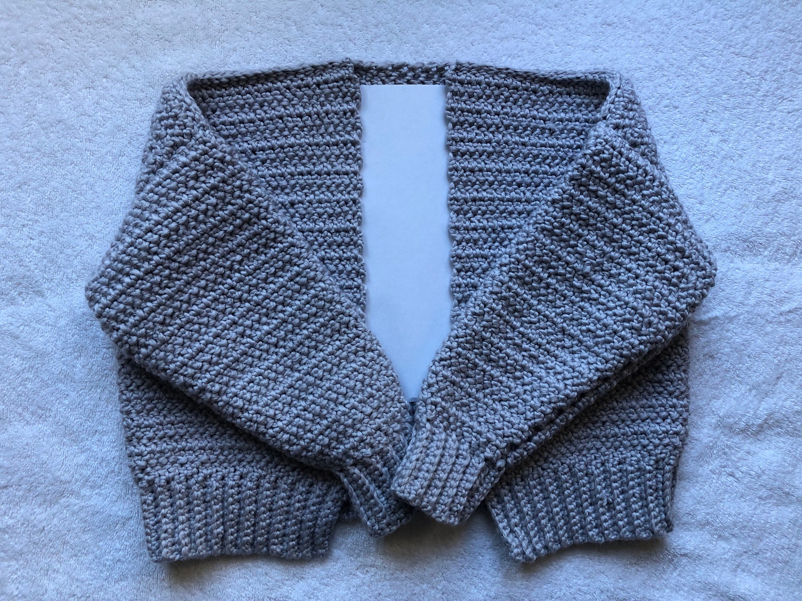 Cozy Cropped Crochet Cardigan Bomber Style Cardigan - Etsy UK