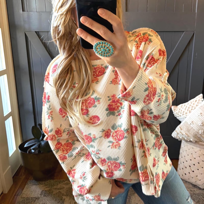 Laura Ashley Floral Top - Etsy