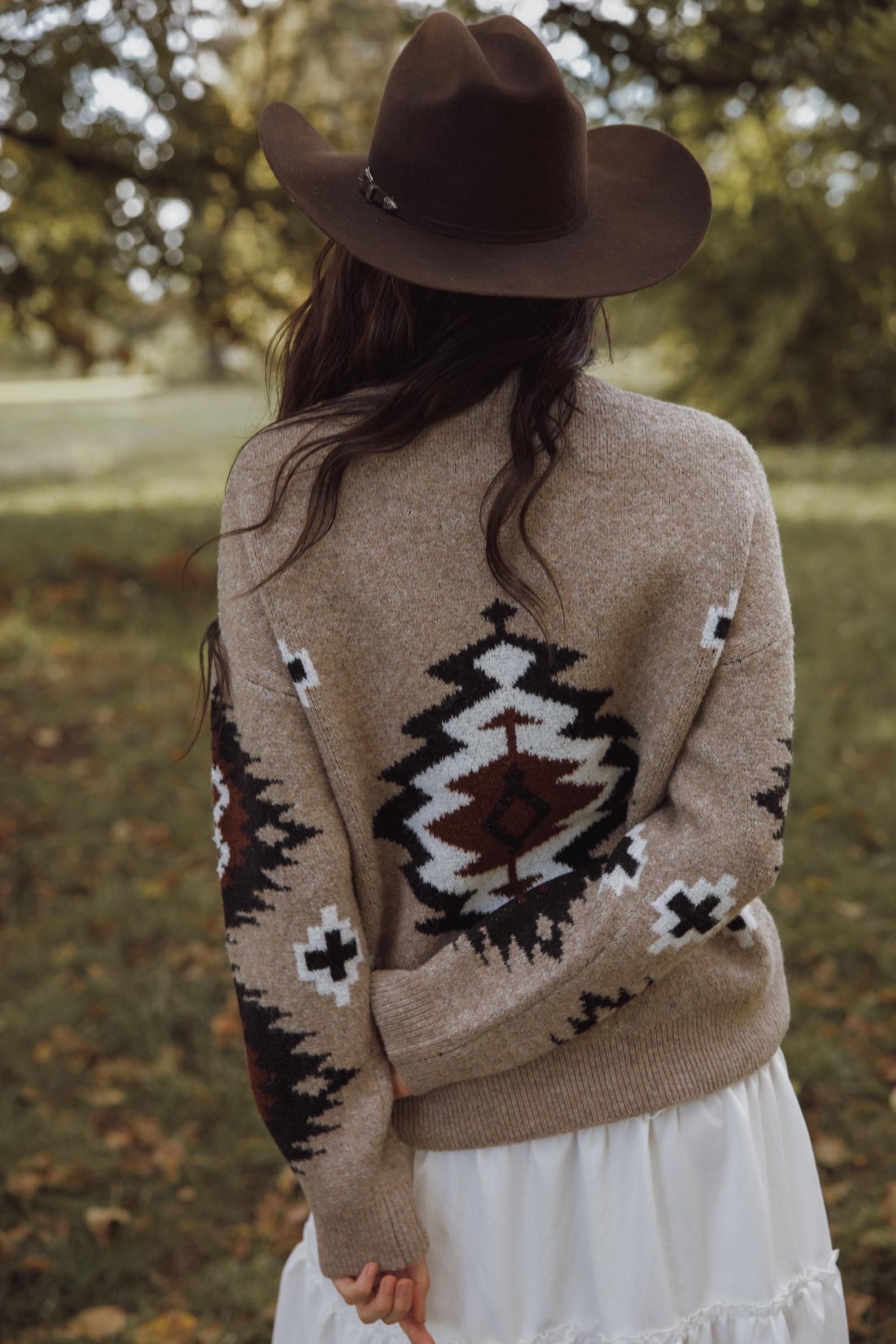Handmade Western Aztec Print Pullover Sweater: Boho Southwest Style by ...