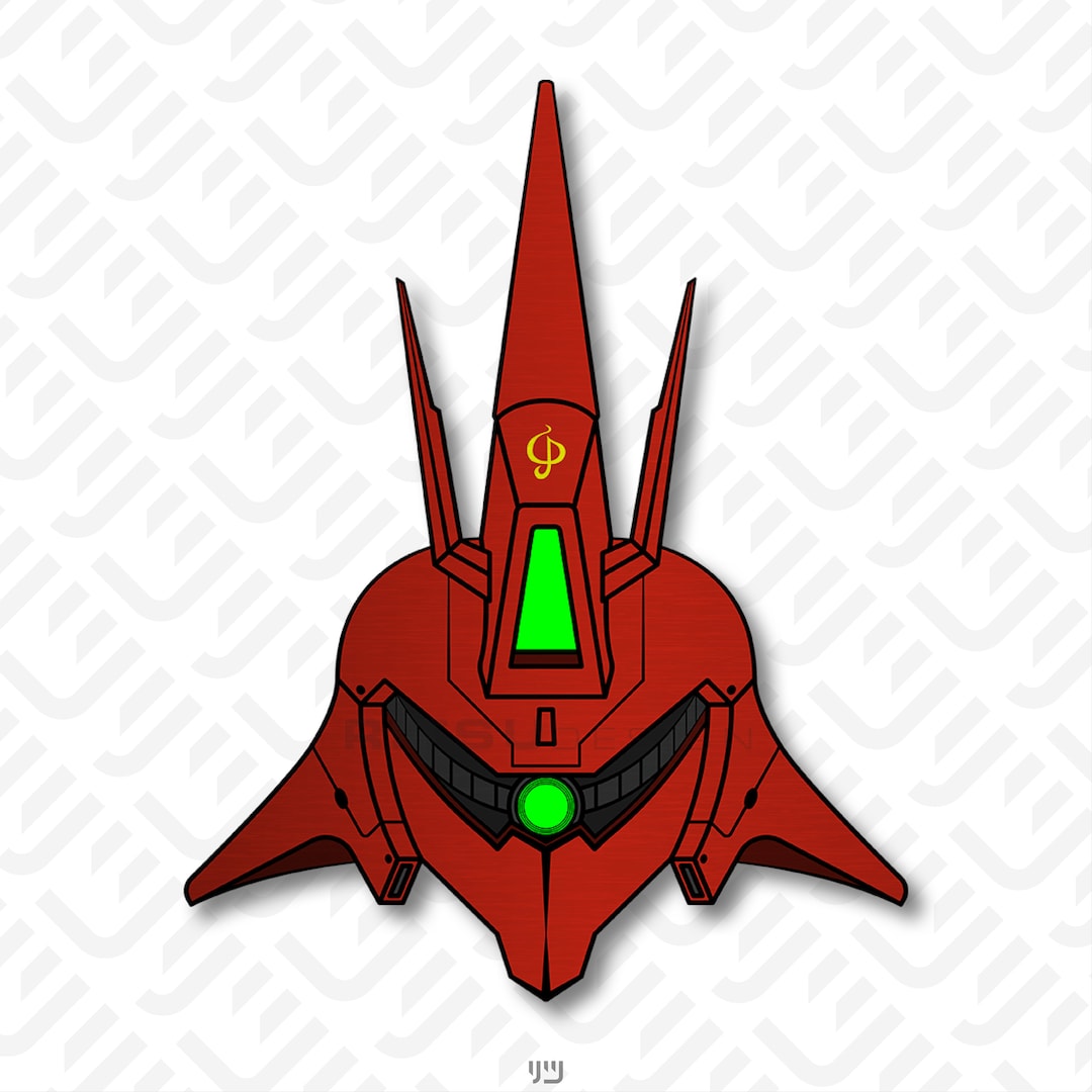 Sazabi MSN-04 Zeon Gundam Special Finish Diecut Sticker - Etsy