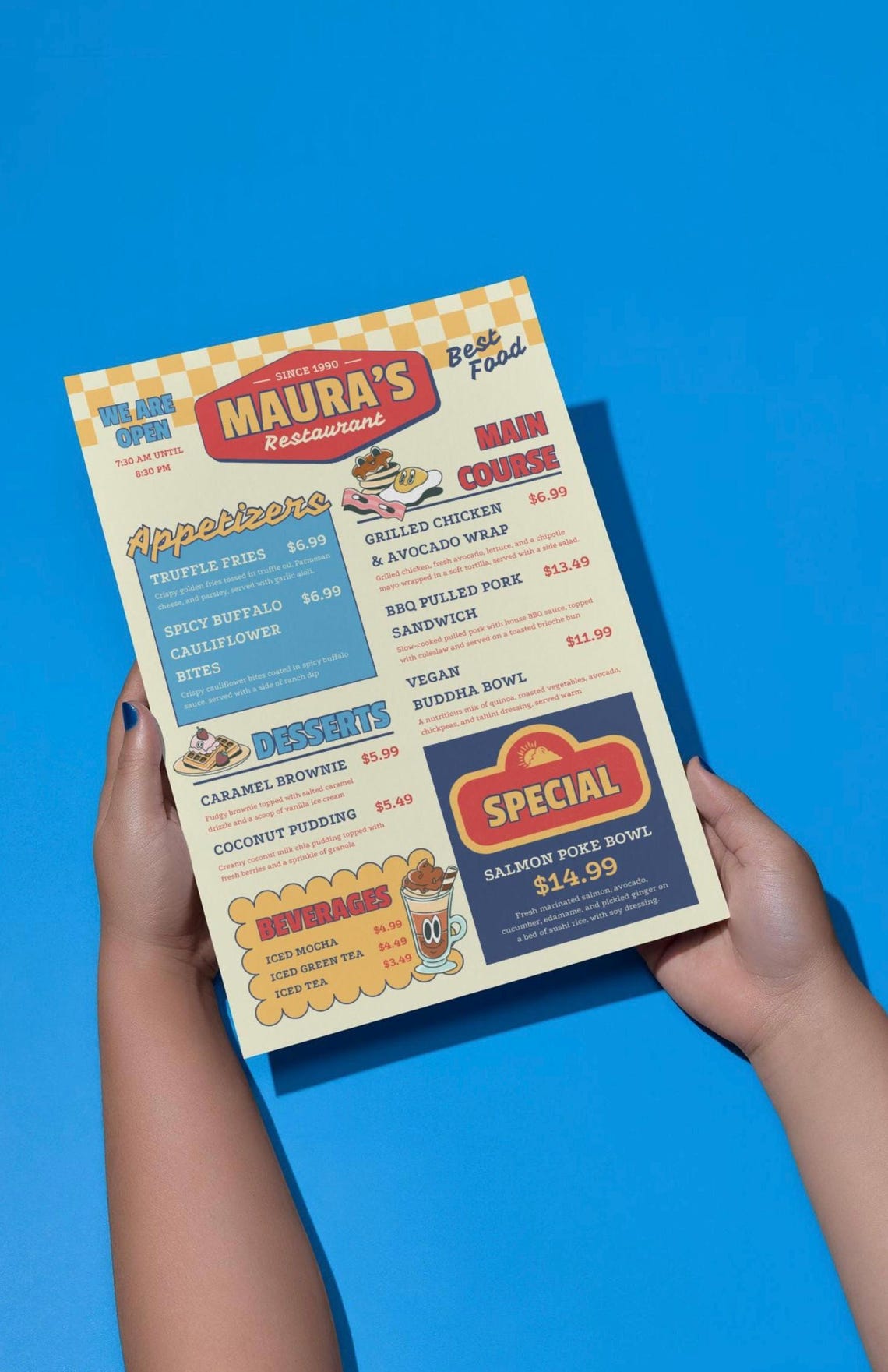 Editable Restaurant Menu Template | Canva Digital Download - Etsy