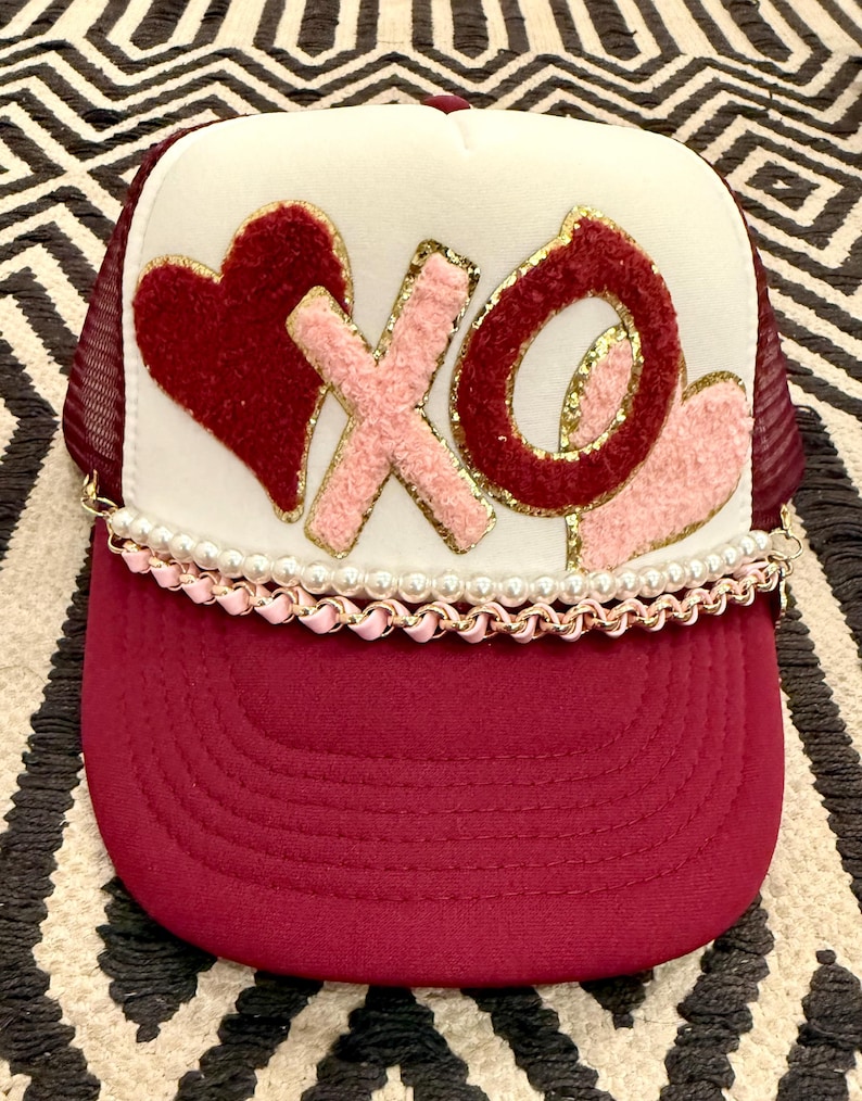 Valentines Trucker Hat, Patch Design, Gift for Her - Etsy