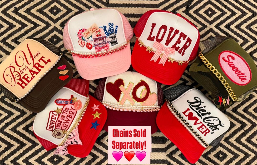 Happystack Valentines Trucker Hat, Valentines Gift, Trucker Hat, Custom ...