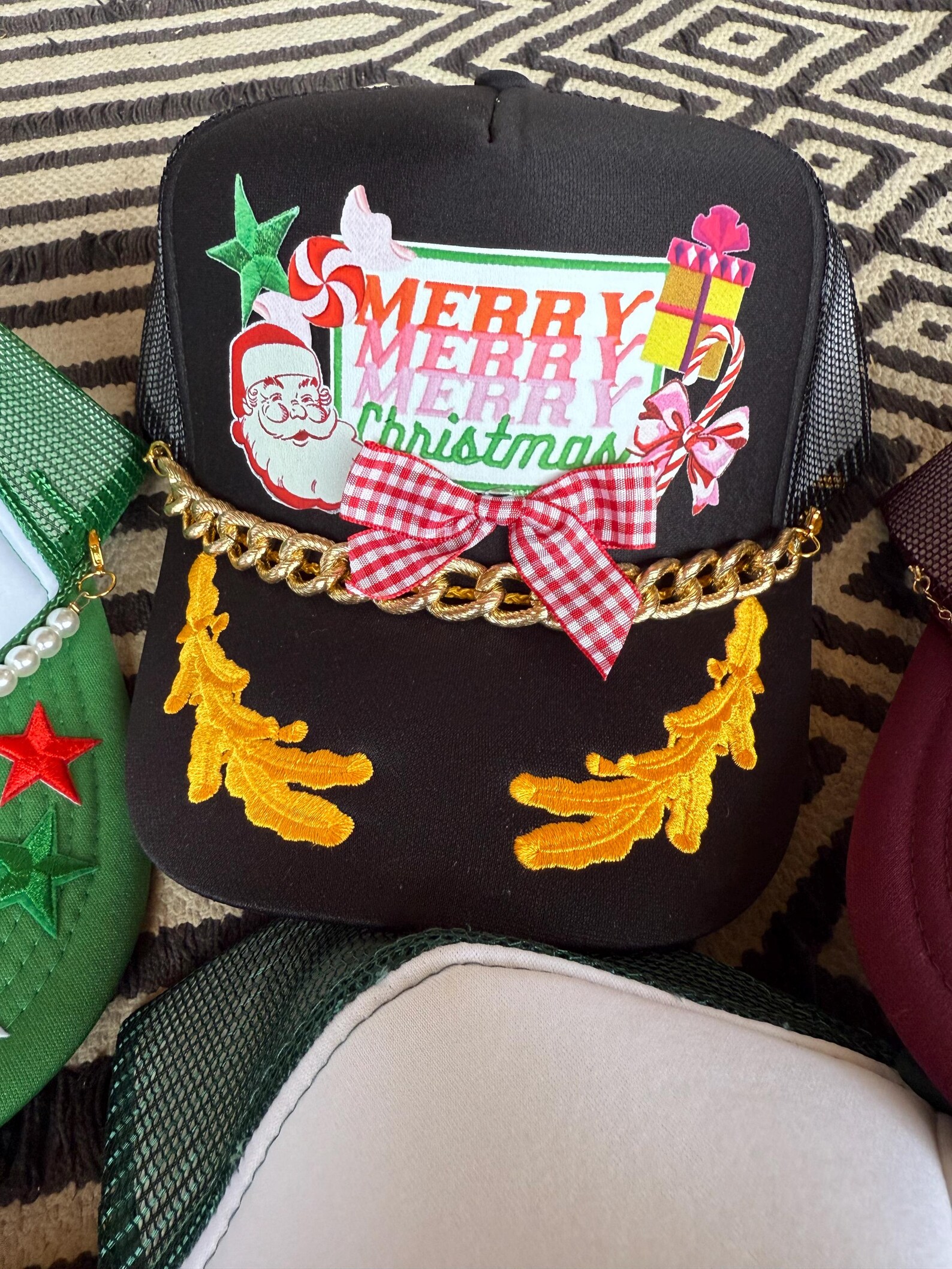 Happystack Christmas, Trucker Hat, Holiday, Trucker Hat, Custom Trucker ...