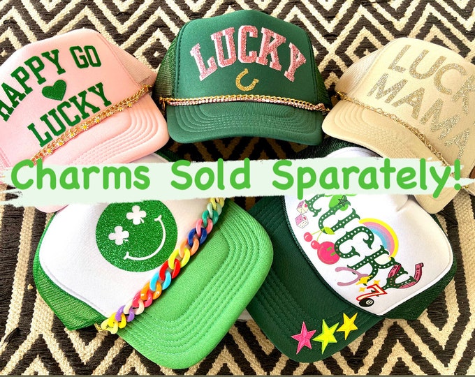 LUCKY St. Patty's Day Embroidered Trucker Hat - Etsy