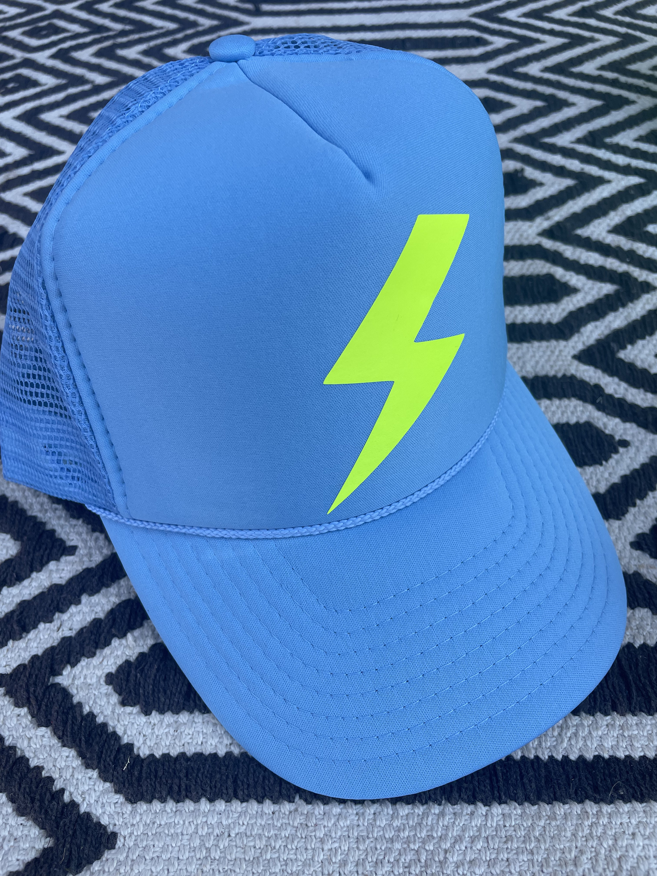 Happyflash Trucker Hat, Lightning Bolt Trucker Hat, Lightning Hat - Etsy