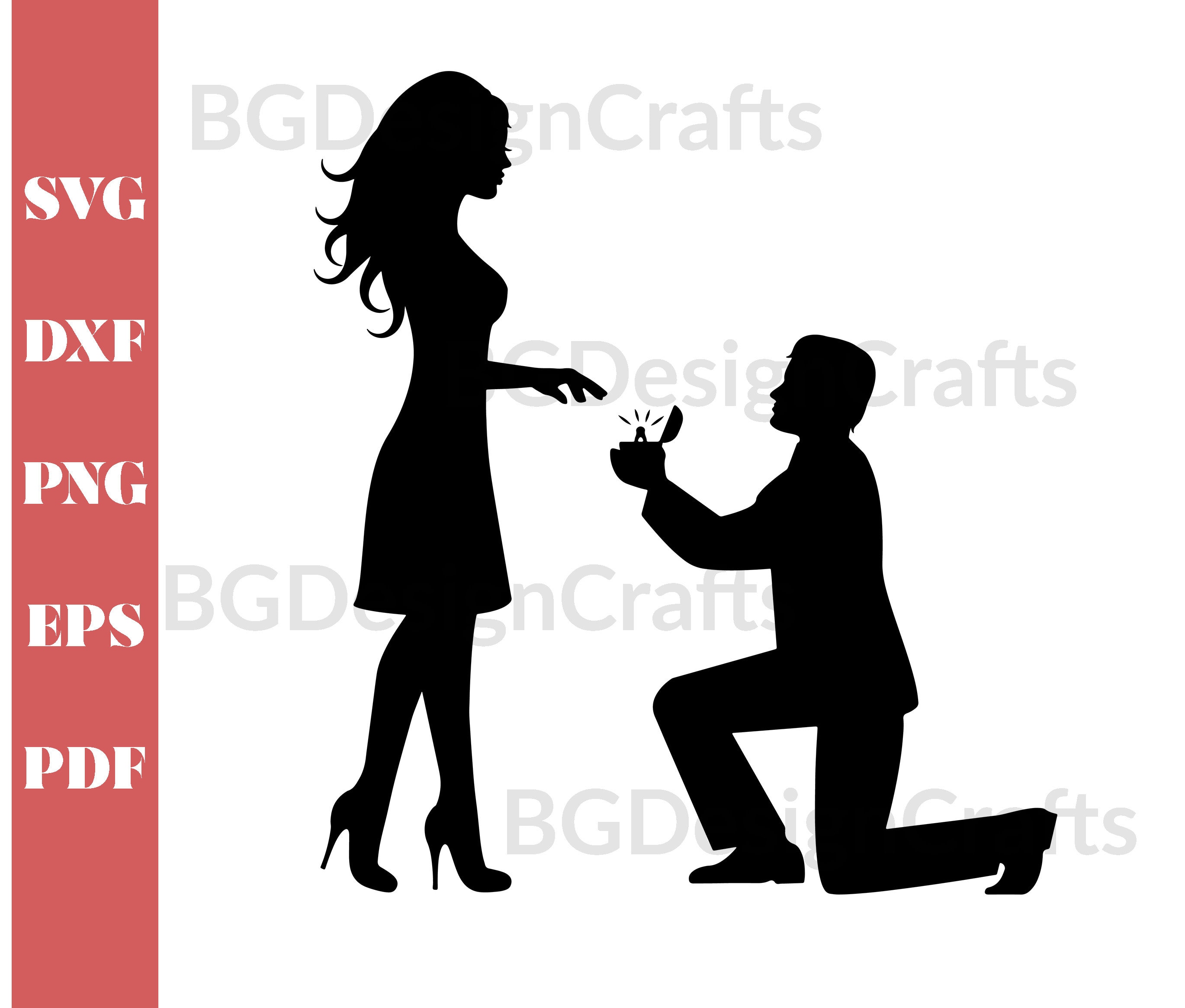 Marriage Proposal SVG Love SVG Love Clipart Love Svg Cut | Etsy