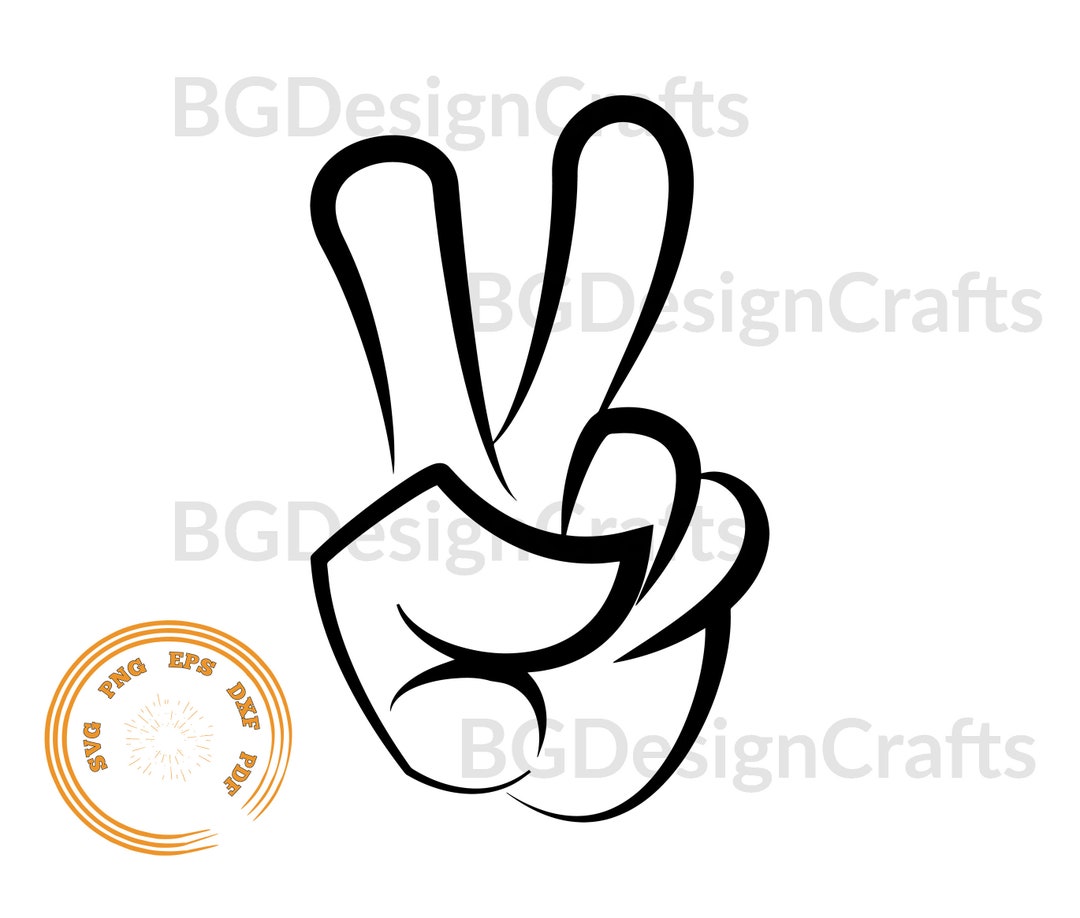Victory#2, Victory Svg, Peace Sign, Victory Png, Clipart, Cut File, Svg ...
