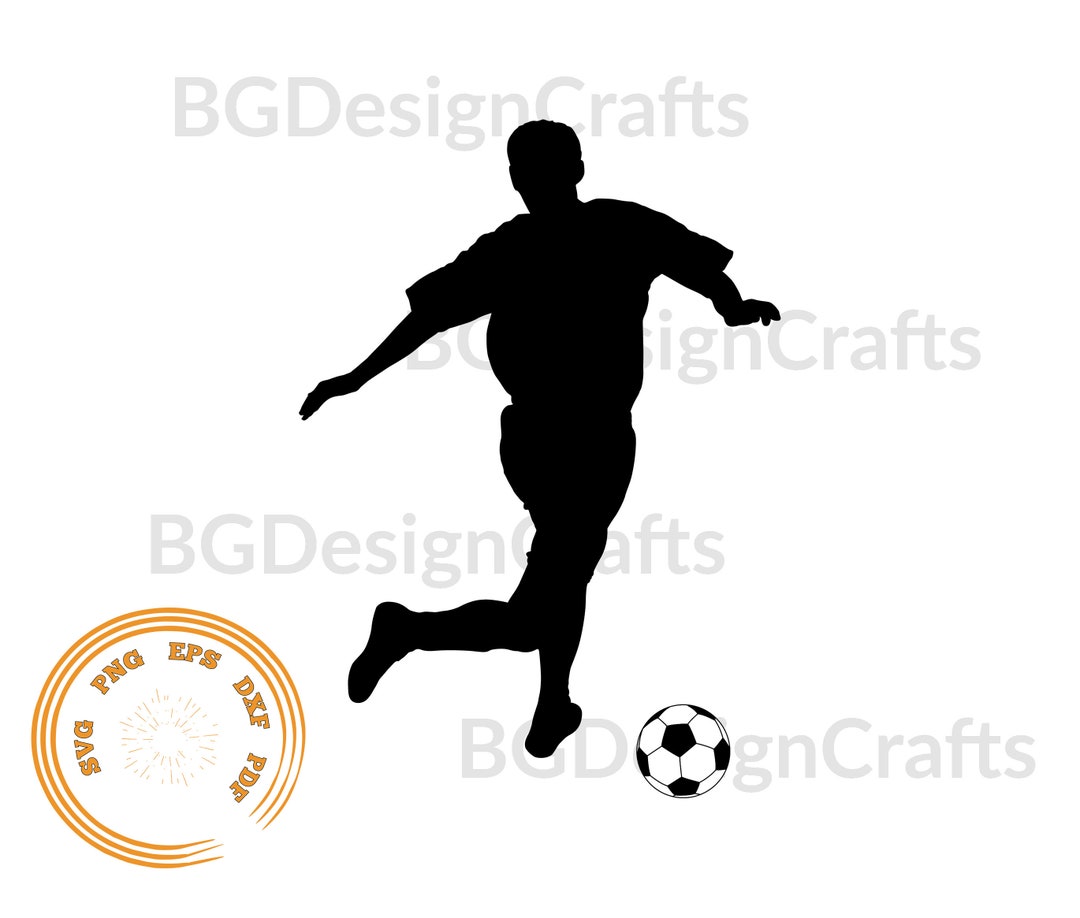 Soccer Player SVG, Soccer SVG, Football Player Svg, Football Svg, Cut ...