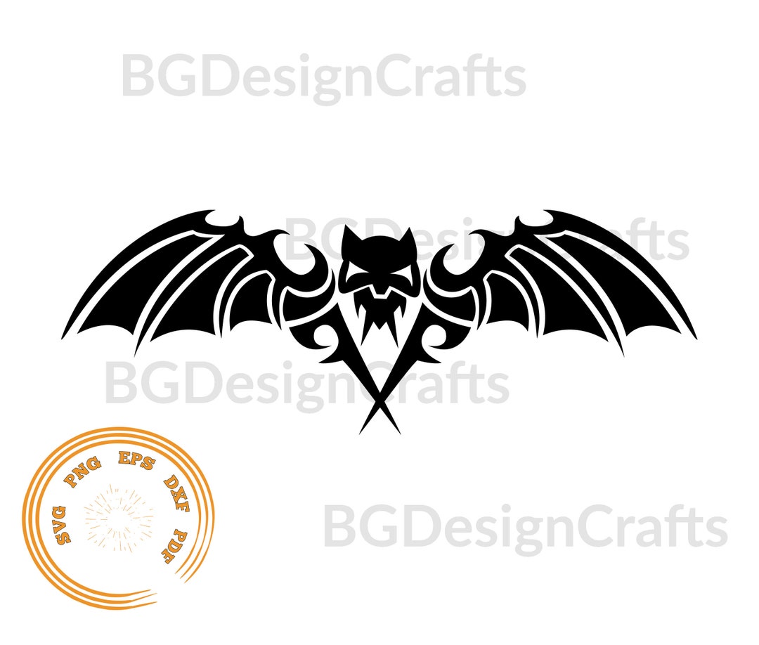 Gruselige Fledermaus SVG, Fledermaus SVG, Halloween Svg, Plotterdatei ...