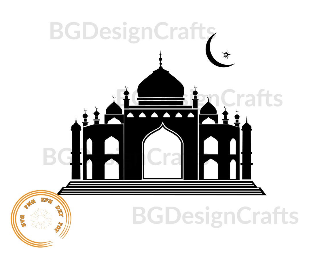Islamic SVG, Mosque SVG, Mosque Clipart, Mosque Silhouette, Png, Dxf - Etsy